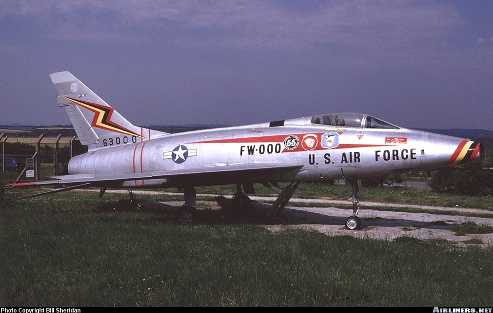 North American F 100d Super Sabre Usa Air Force Aviation Photo